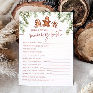 Gingerbread Baby Shower Game Bundle - Set of 18 Printable Games ...