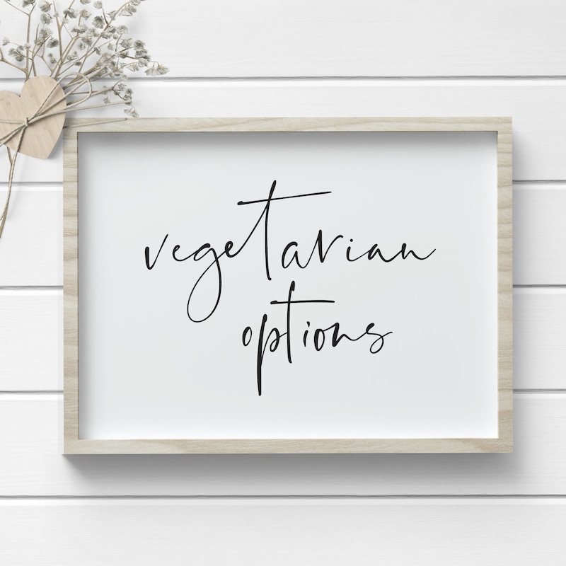 Vegetarian Sign - Etsy