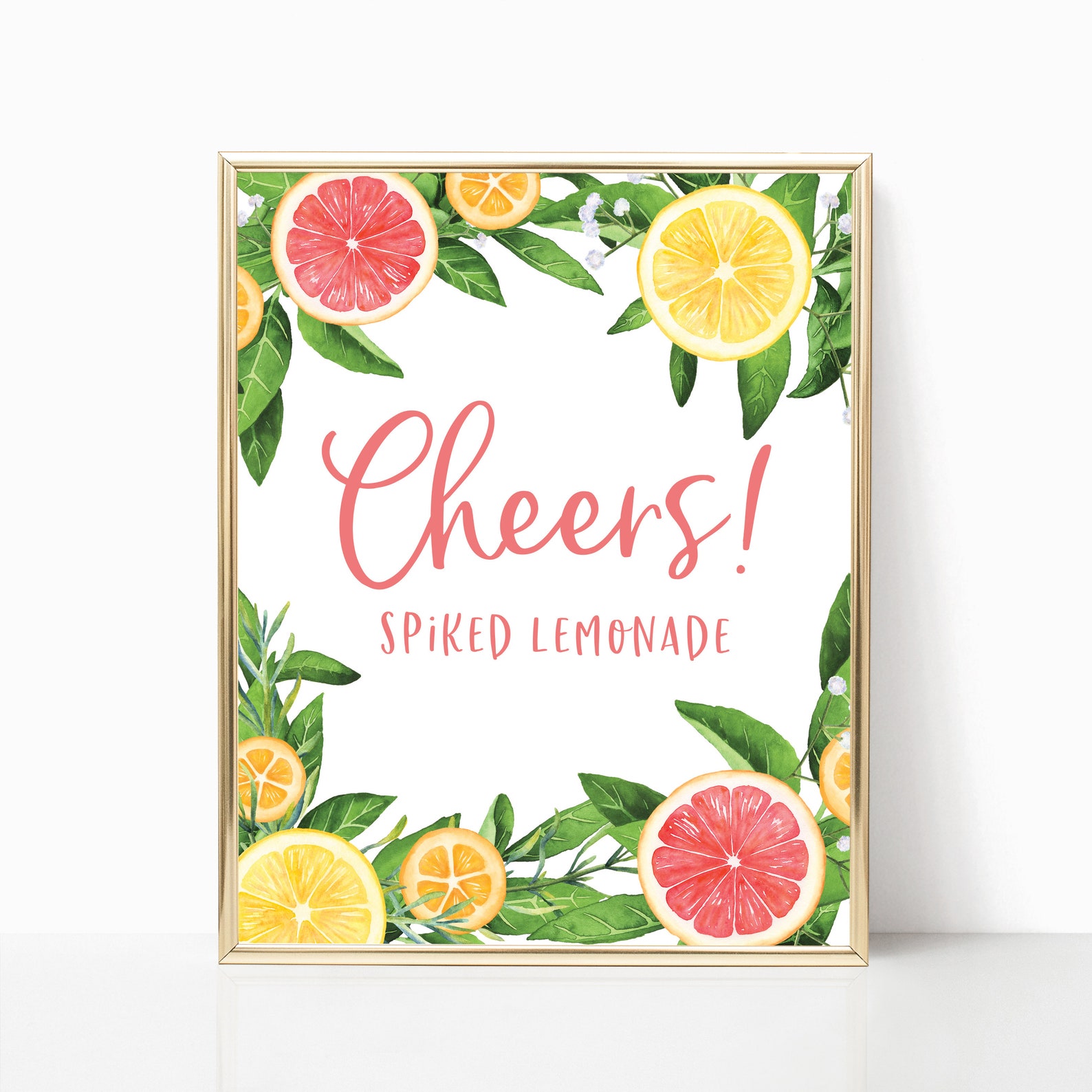 Lemonade Party Decor - Spiked Lemonade Sign - Citrus Bridal Shower ...