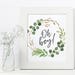 Oh Boy Baby Shower Decor - Oh Boy Baby Shower Sign - Greenery Baby ...