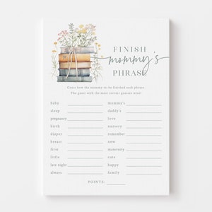 Book Themed Baby Shower Game Bundle - 25 Printable Games & Activities ...