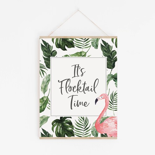 Flocktails Sign Flamingo Party Sign Bachelorette Sign - Etsy