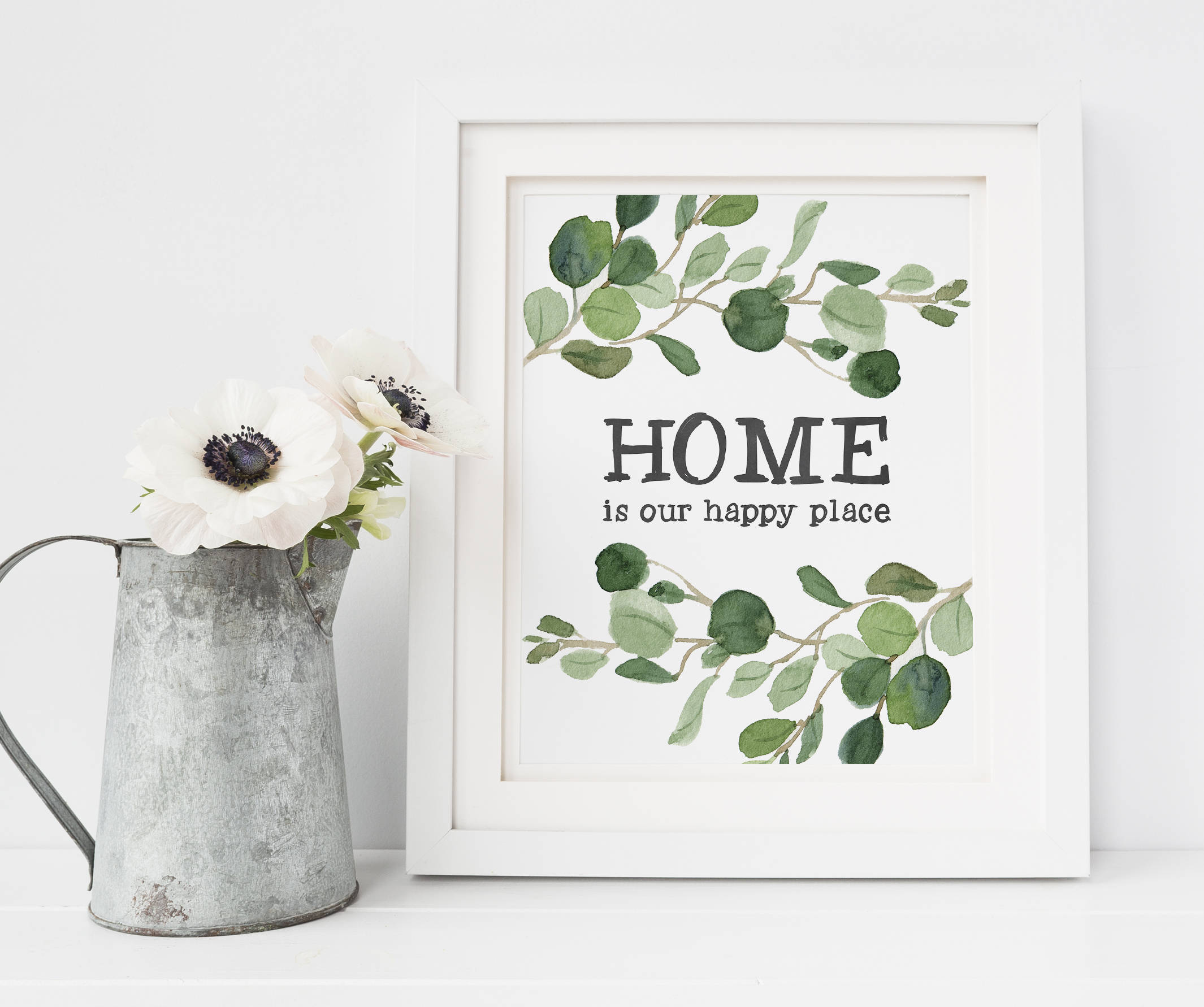 Home is Our Happy Place - Rustic Home Decor - Art Printable - Rustic ...
