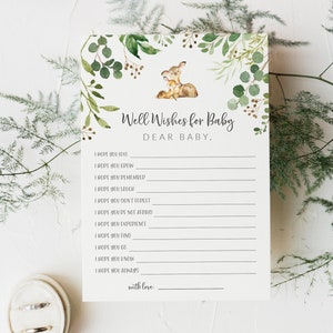 Set of 12 Printable Baby Shower Games - Deer Baby Shower Activities ...