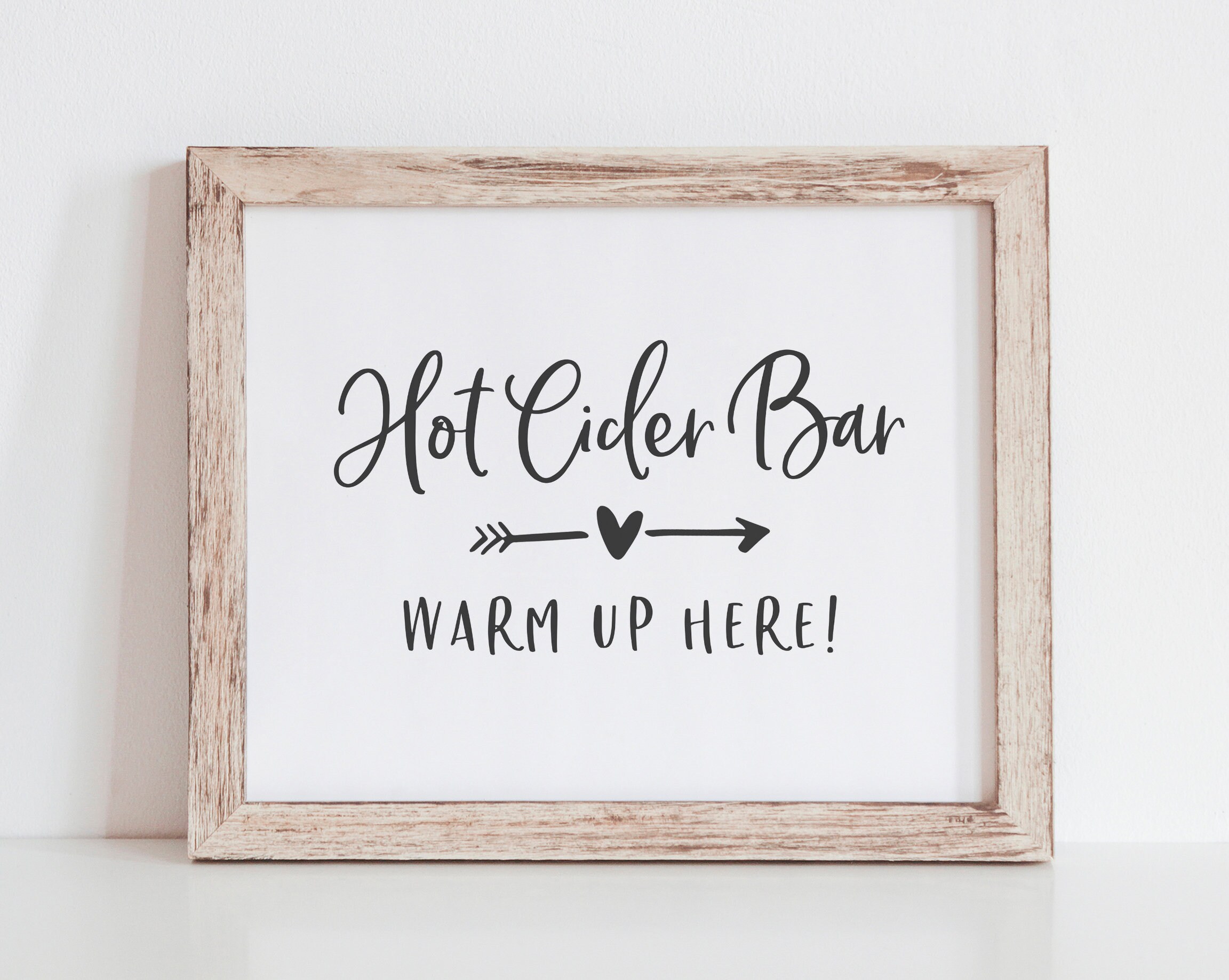Hot Cider Bar Sign - Hot Cider Bar Printable - Wedding Bar Sign - Fall ...