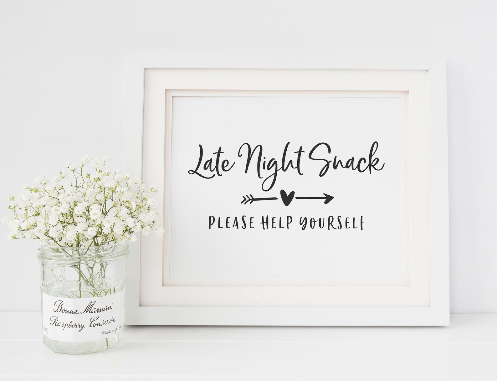 Late Night Snack Sign Late Night Snack Printable Black and - Etsy