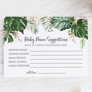 Tropical Baby Shower Game Package - Set of 12 Printable Games - Jungle ...