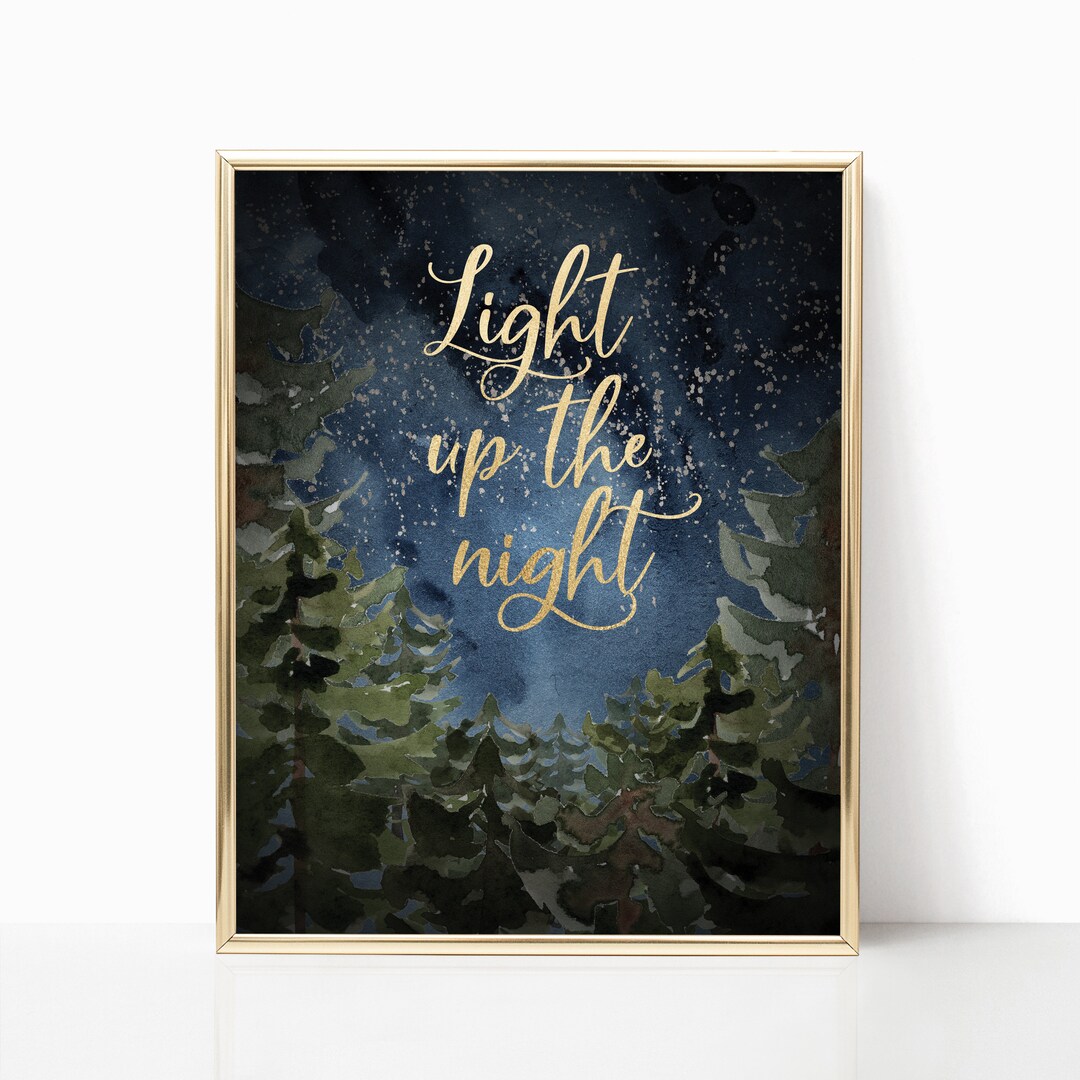Light up the Night Wedding Sign - Sparklers Sign - Glow Stick Wedding ...