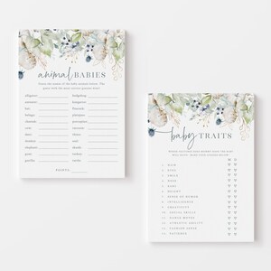 French Market Baby Shower Game Bundle - 25 Printable Games & Activities ...