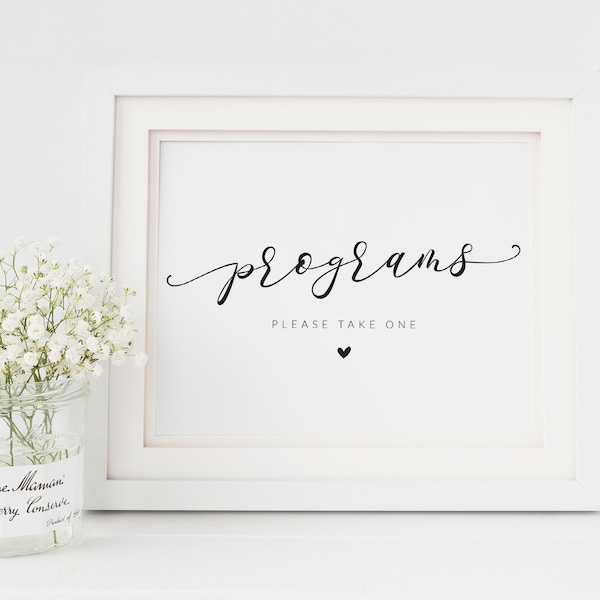 Printable Wedding Program - Etsy