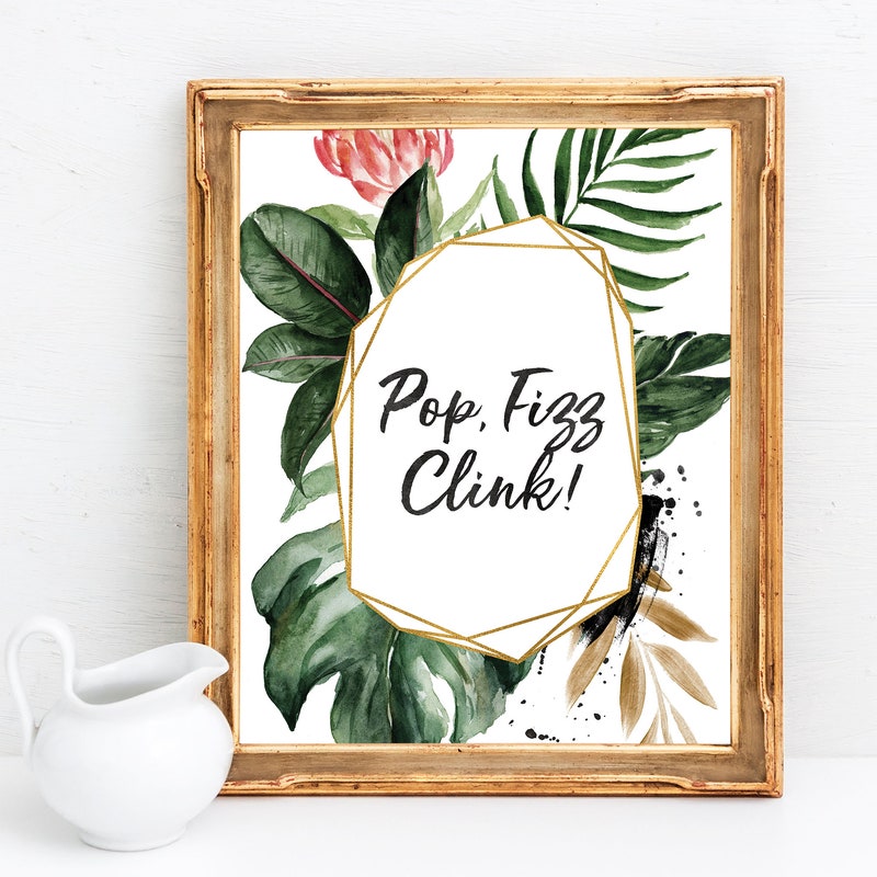 Pop Fizz Clink Sign - Etsy