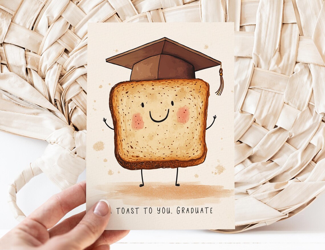 Graduation Card | A Toast to the Graduate | Printable Happy Graduation ...