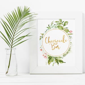 Wedding Cheesecake Bar Sign - Wedding Reception Cheesecake Bar ...