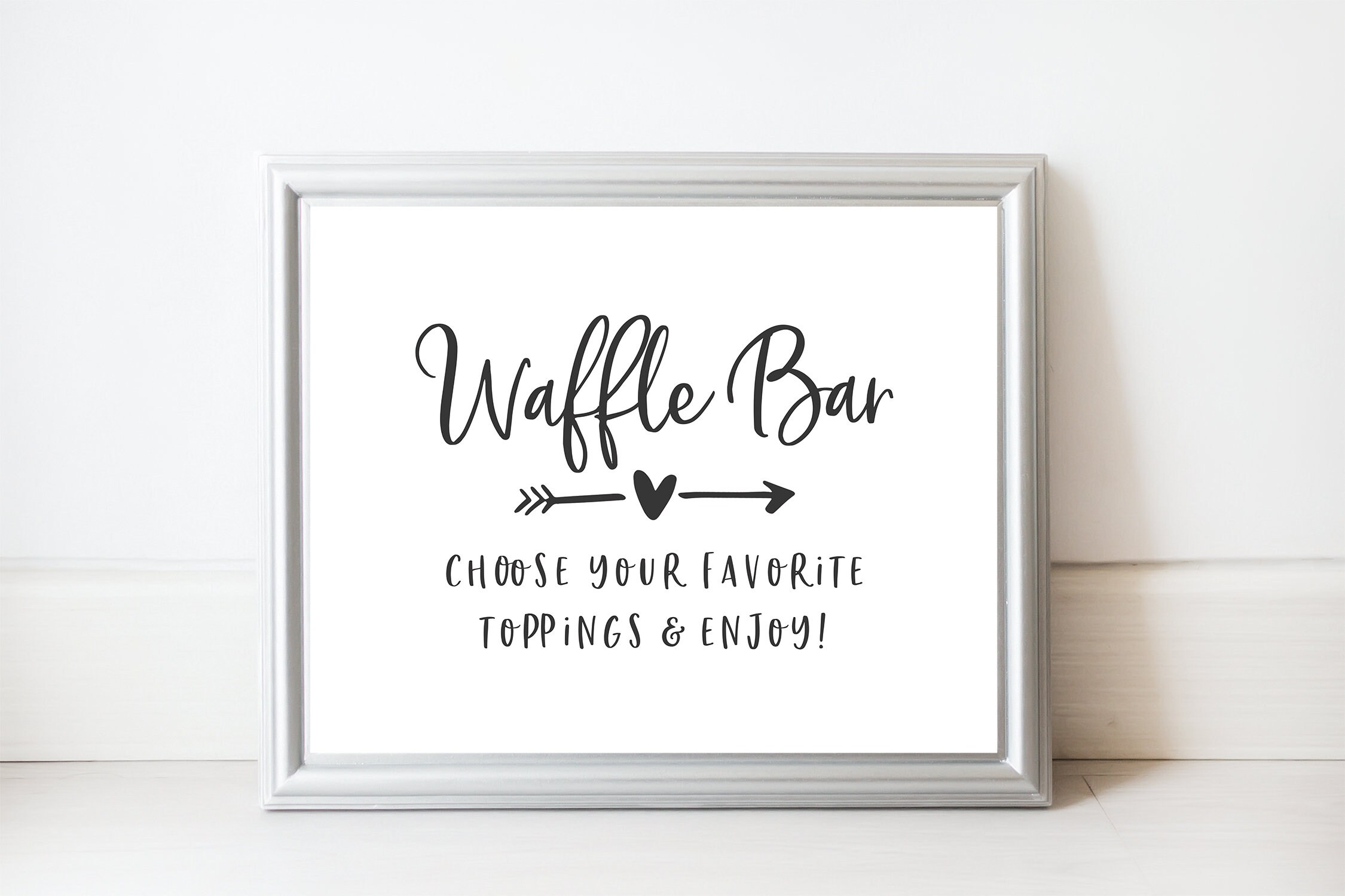 Waffle Bar Sign Waffle Bar Printable Bridal Shower Waffle | Etsy