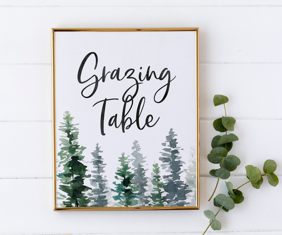 Grazing Table Sign - Etsy
