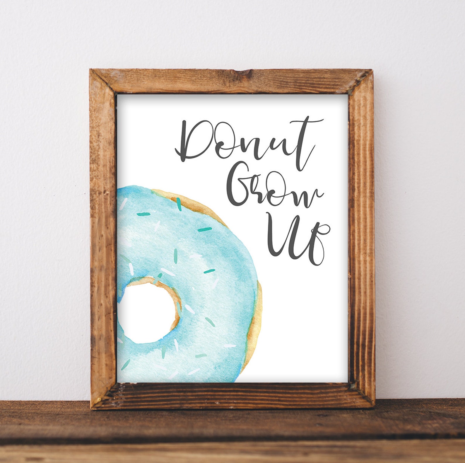 Donut Grow up Sign Donut Grow up Party Donut Birthday | Etsy