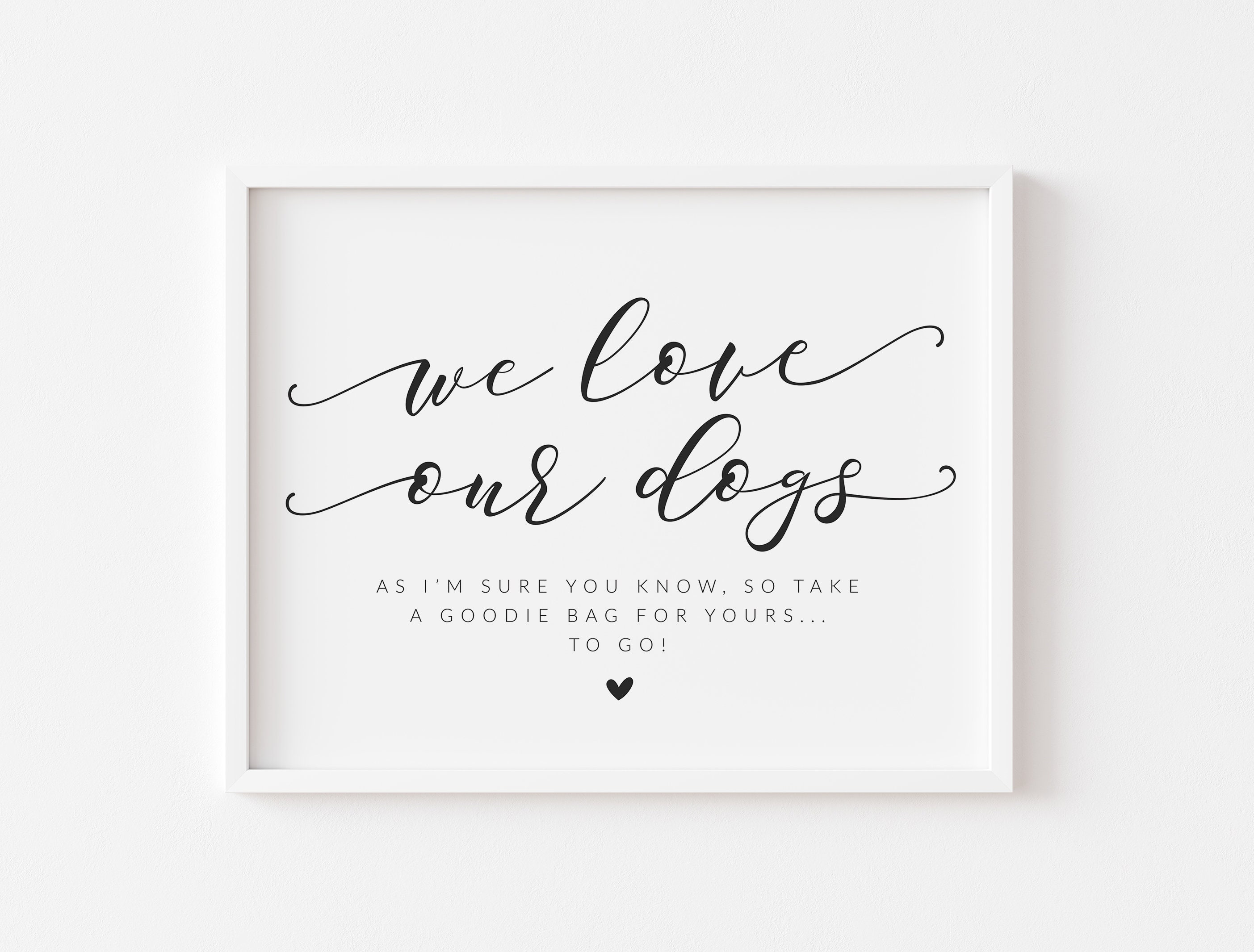 Wedding Doggie Bags Sign Wedding Dog Treats Sign Dog Treat - Etsy UK