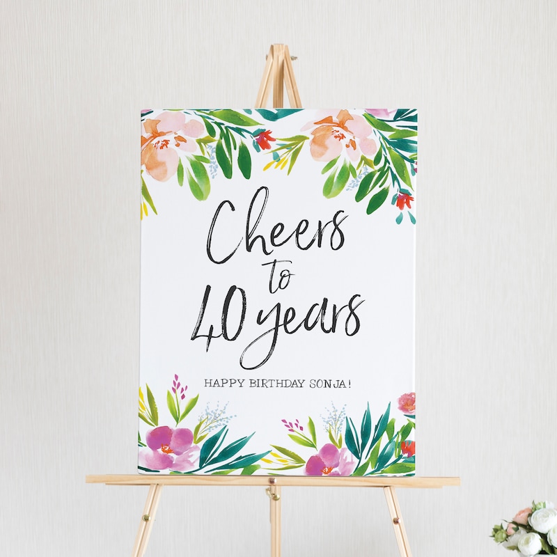 40 geburtstag schilder - Etsy.de