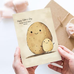 Pun Father's Day Card | Happy Father's Day | Printable Potato Greeting ...