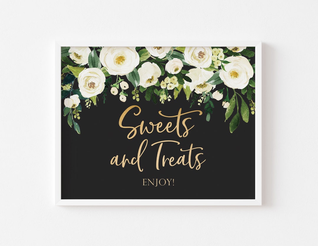 Desserts Sign - Sweets and Treats Sign - Dessert Table Printable ...