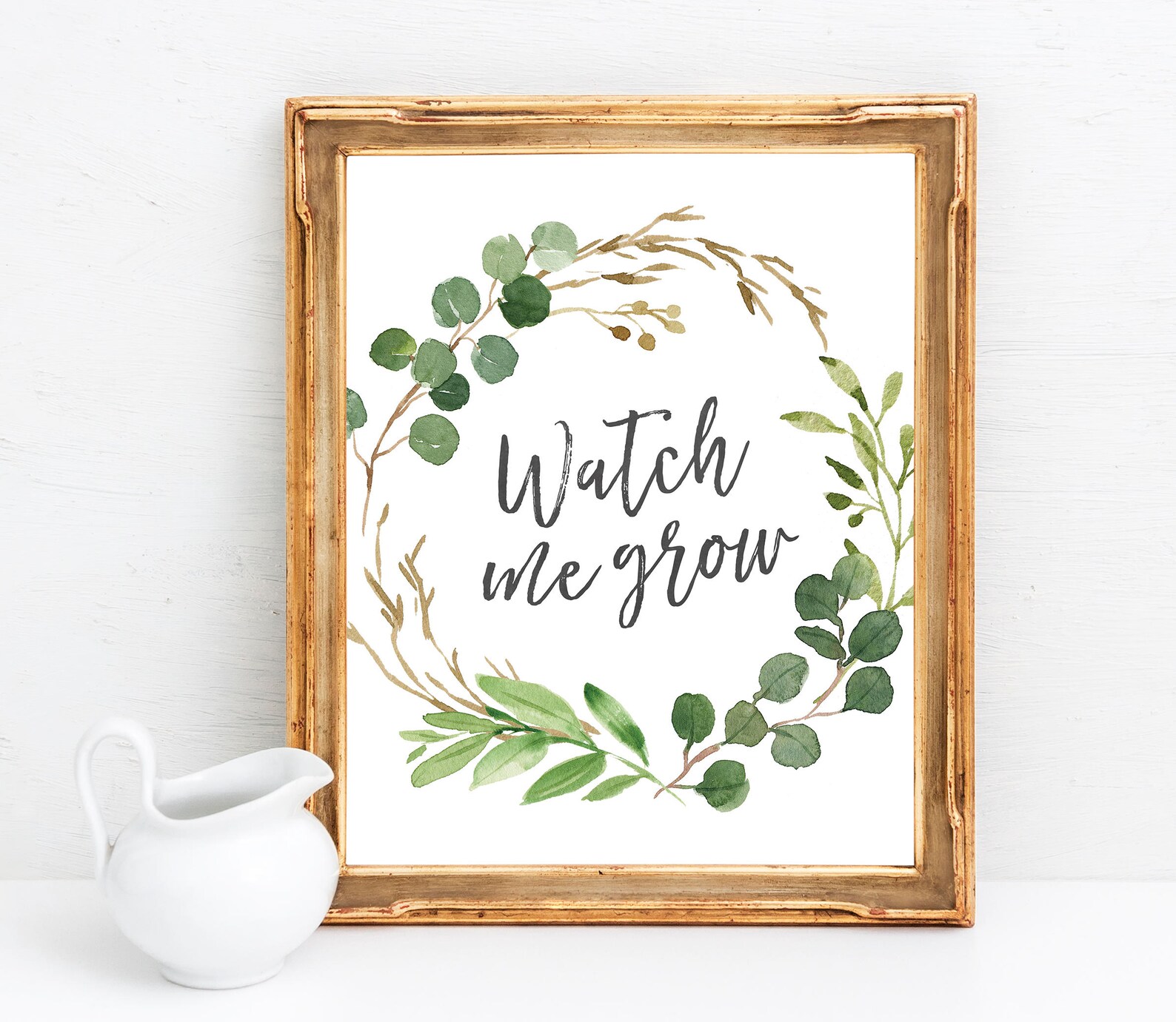 Watch Me Grow Baby Shower Favor Sign - Plant Favors Baby Shower ...