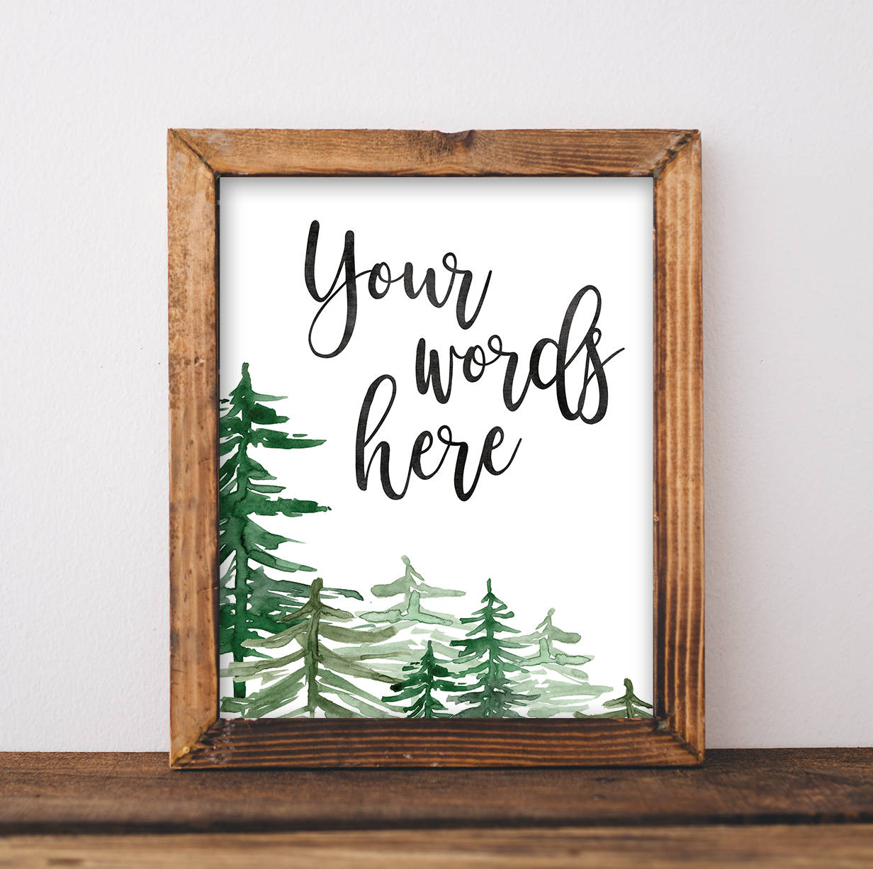 Custom Mountain Wedding Sign - Mountain Party Sign - Custom Print ...