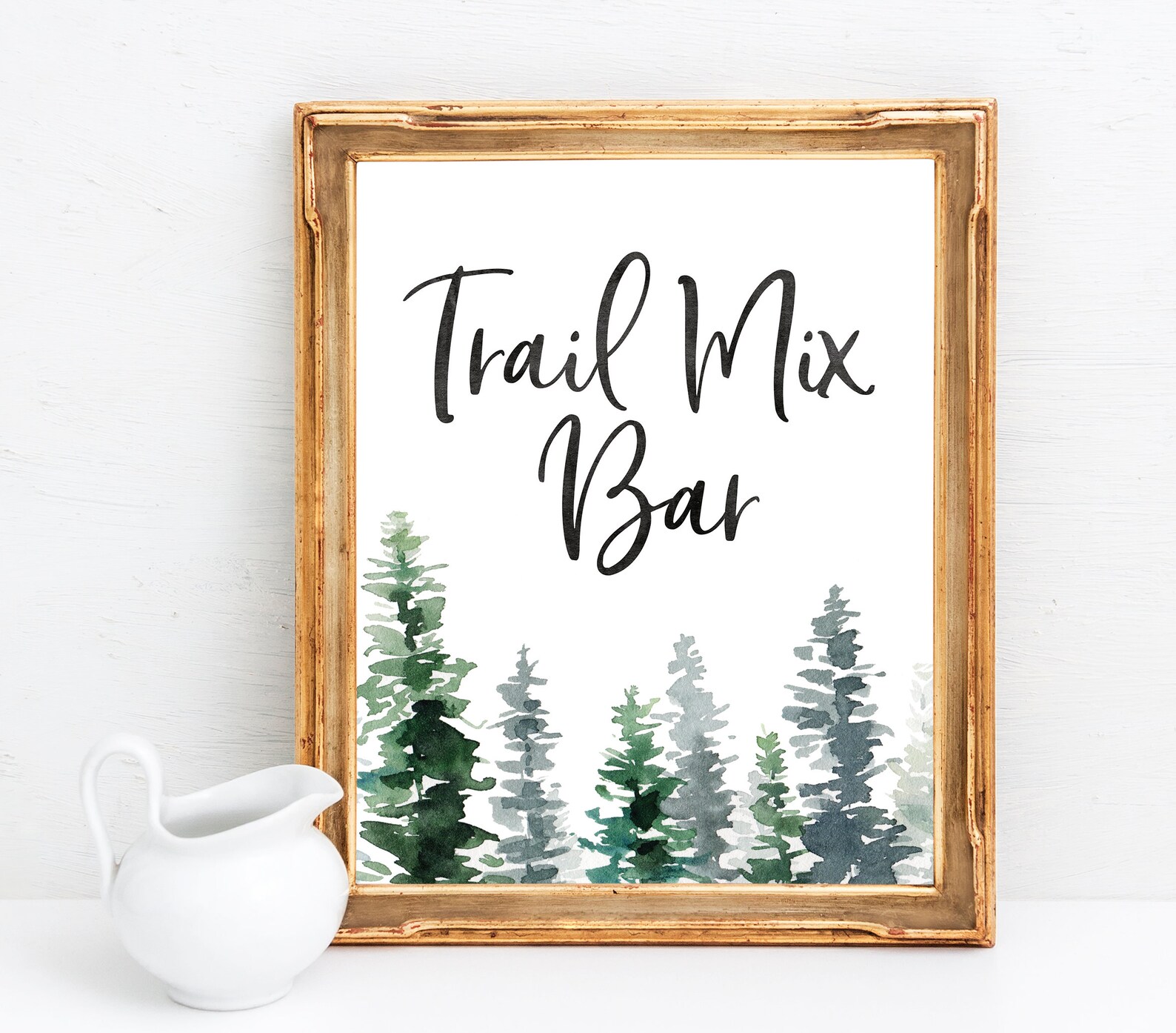 Trail Mix Bar Sign Baby Shower Sign Wedding Sign Rustic | Etsy