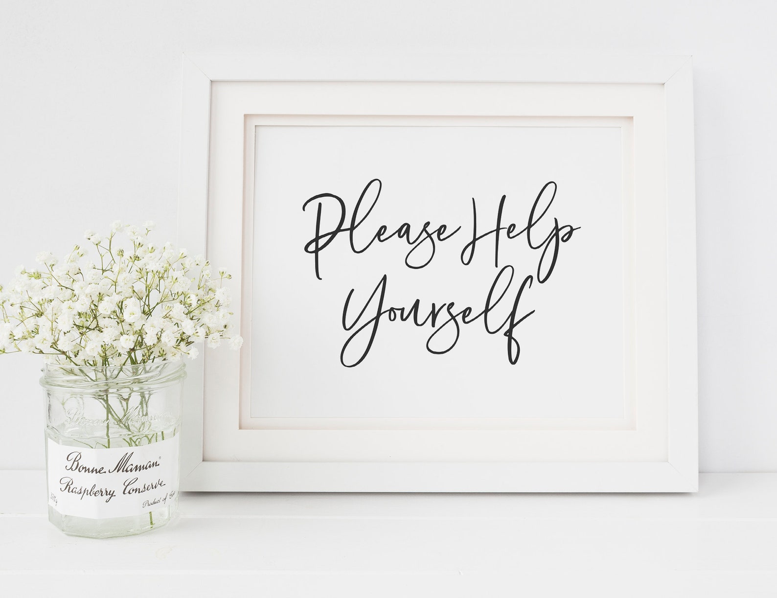 Please Help Yourself Sign Food Table Sign Beverage Station - Etsy UK