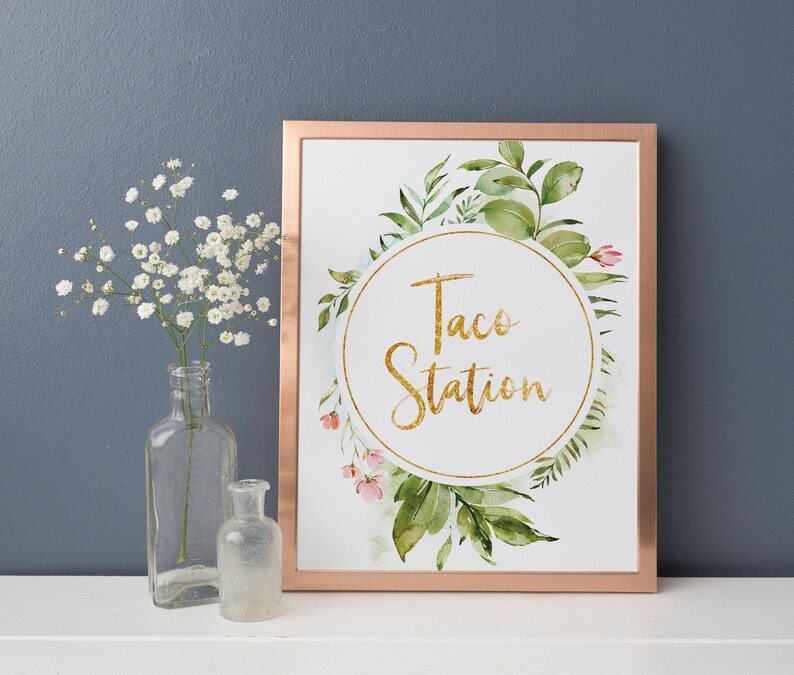 Taco Bar Sign Taco Station Sign Make Your Own Taco Sign - Etsy