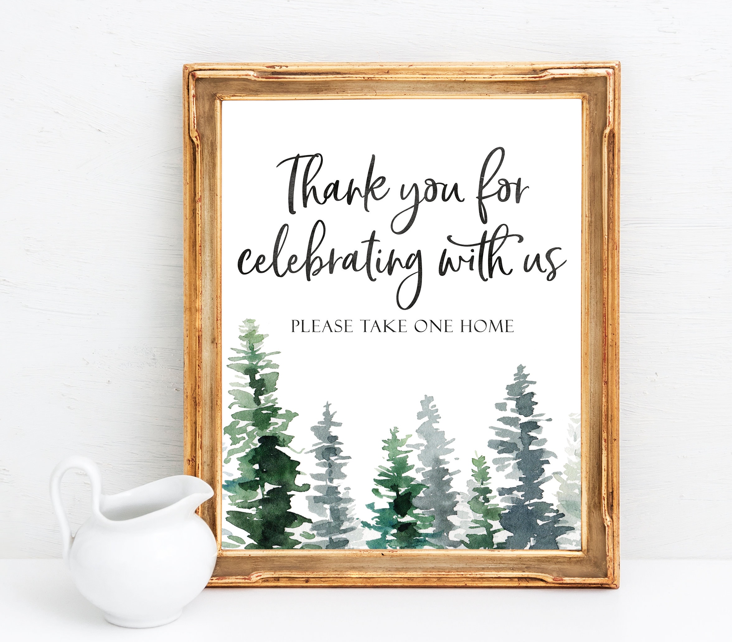 Thank You For Celebrating With Us Please Take One Home | Etsy