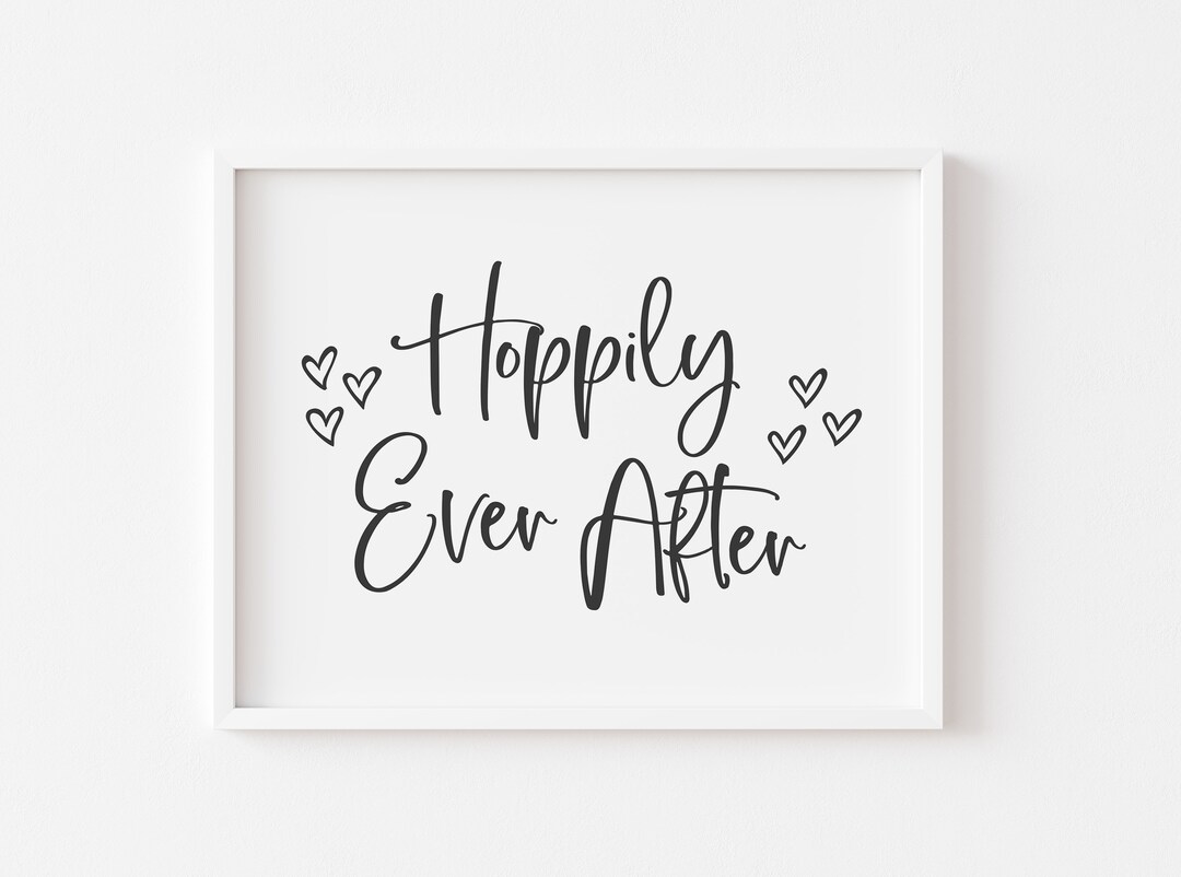 Hoppily Ever After Wedding Beer Sign - Printable Beer Station Sign ...