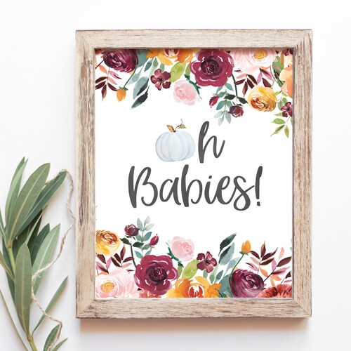 Little Pumpkin Baby Shower Banner Fall Baby Shower Banners | Etsy