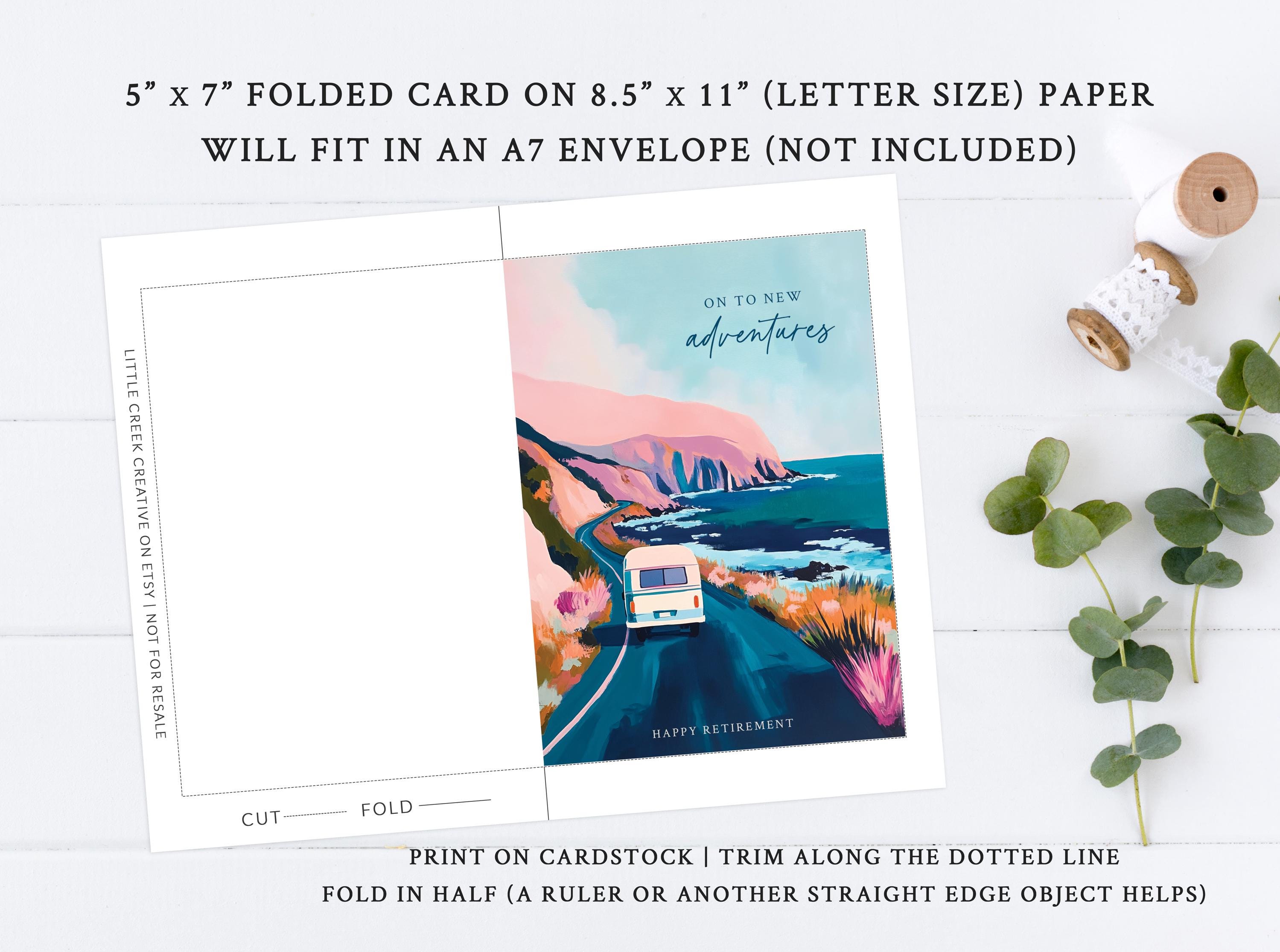 New Adventures Retirement Card | Travel Themed Retirement Gift ...