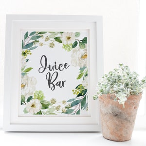 Baby Shower Juice Bar Juice Bar Sign Baby Shower Drink Station Ideas ...