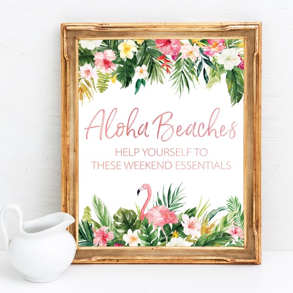 Aloha Beaches Sign - Etsy