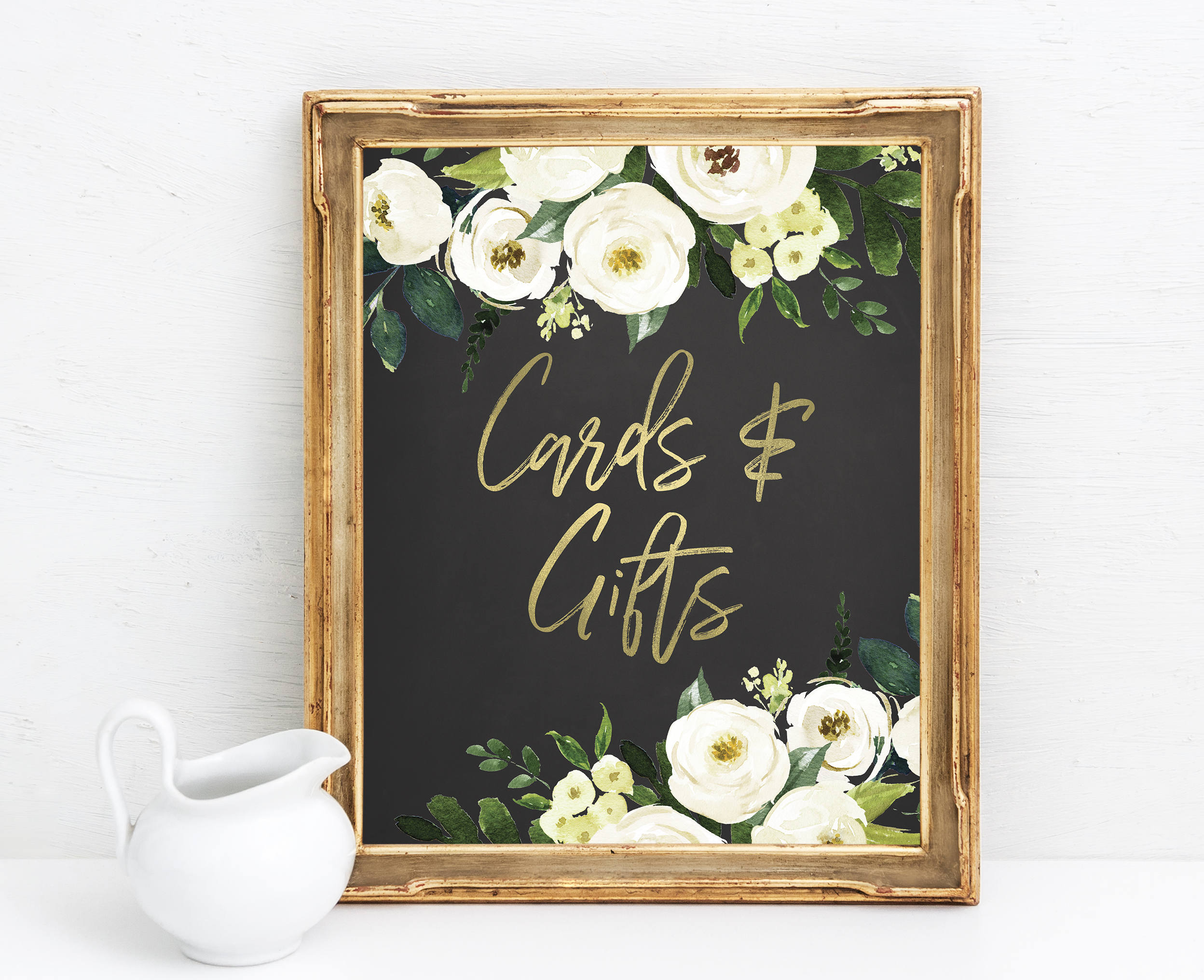 Cards and Gifts Sign Rustic Greenery Decor Gift Table - Etsy