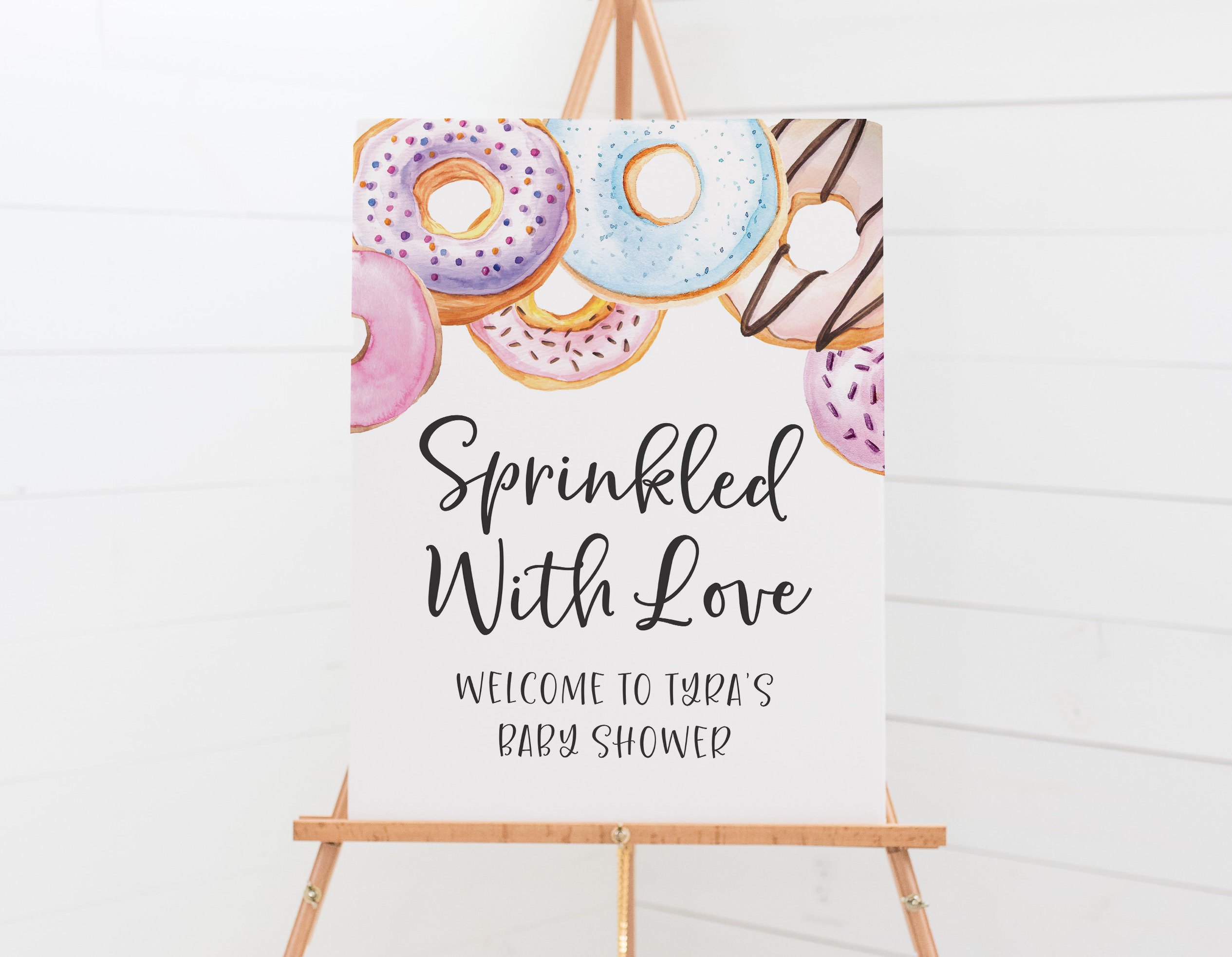 Sprinkled With Love Baby Sprinkle Welcome Sign Donut Themed - Etsy