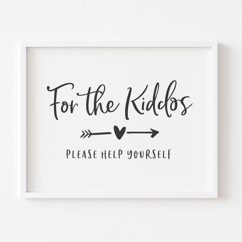Wedding Kids Activity Table Sign Kids Favors Sign for | Etsy