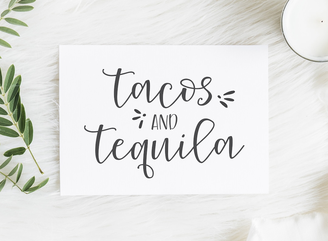 Tacos and Tequila Party Decorations - Taco Bar Sign - Tacos and Tequila ...