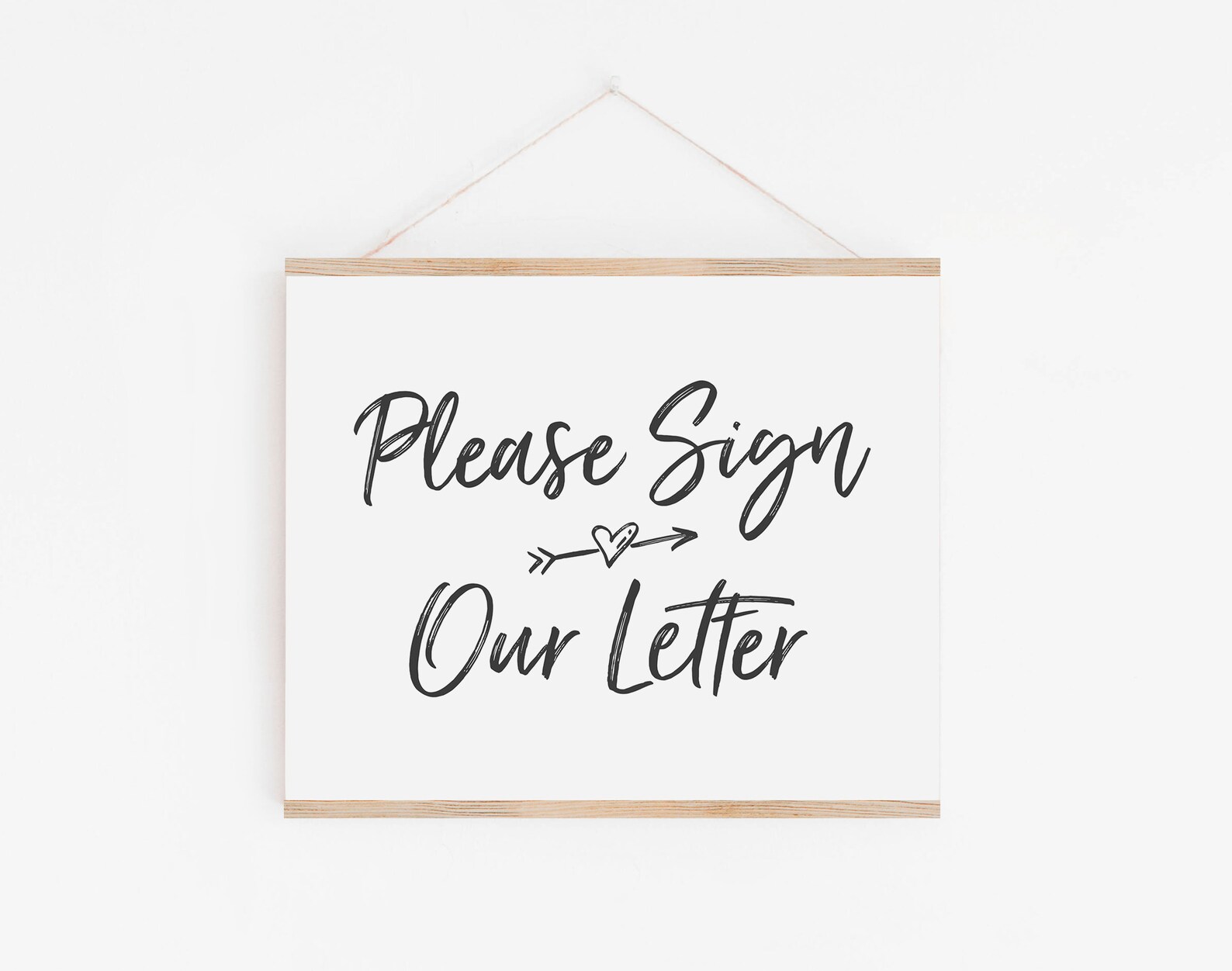 Please Sign Our Letter Sign Wooden Letter Wedding Guest Book - Etsy