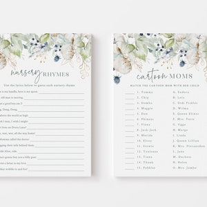 French Market Baby Shower Game Bundle - 25 Printable Games & Activities ...