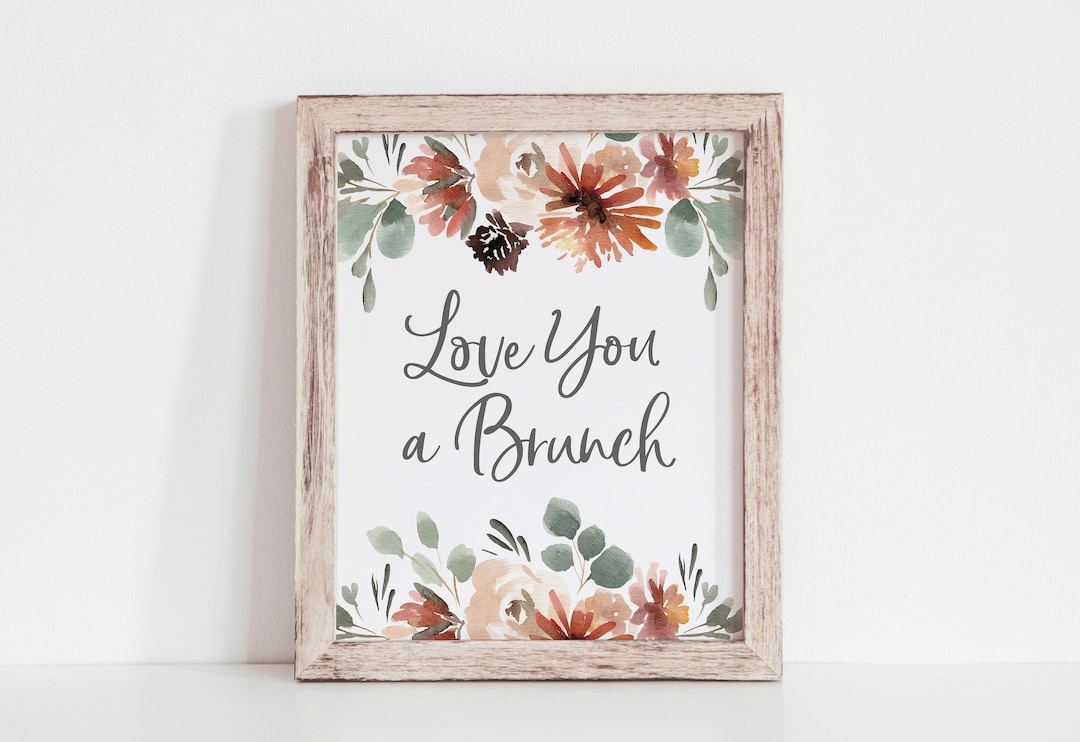 Brunch Party Printable - Love You a Brunch Sign - Bridal Brunch Sign ...