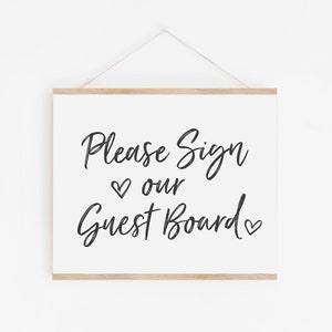 Sign Our Guest Board Sign - Wedding Guest Book Board Sign - Guest Board ...