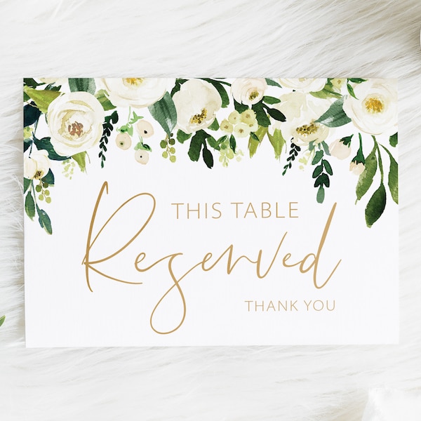 Reserviert tischschilder - Etsy.de