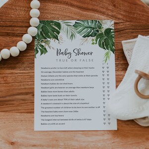 Tropical Baby Shower Game Package - Set of 12 Printable Games - Jungle ...
