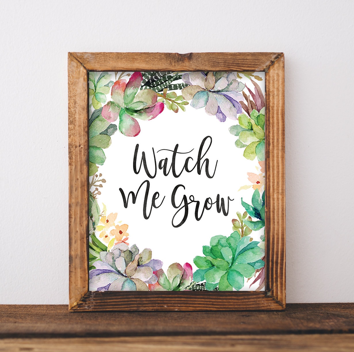 Watch Me Grow Sign Succulent Favors Sign Baby Shower - Etsy
