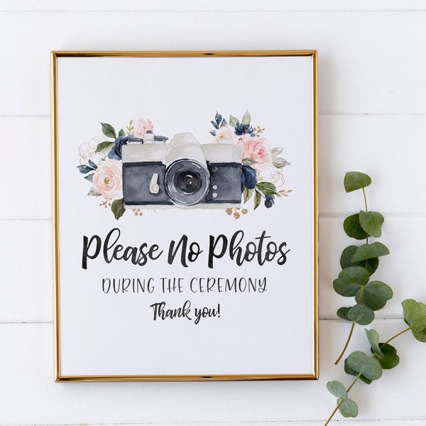 No Photos Please Wedding - Etsy