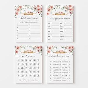 Kitchen Bridal Shower Game Bundle - Set of 31 Printable Games ...