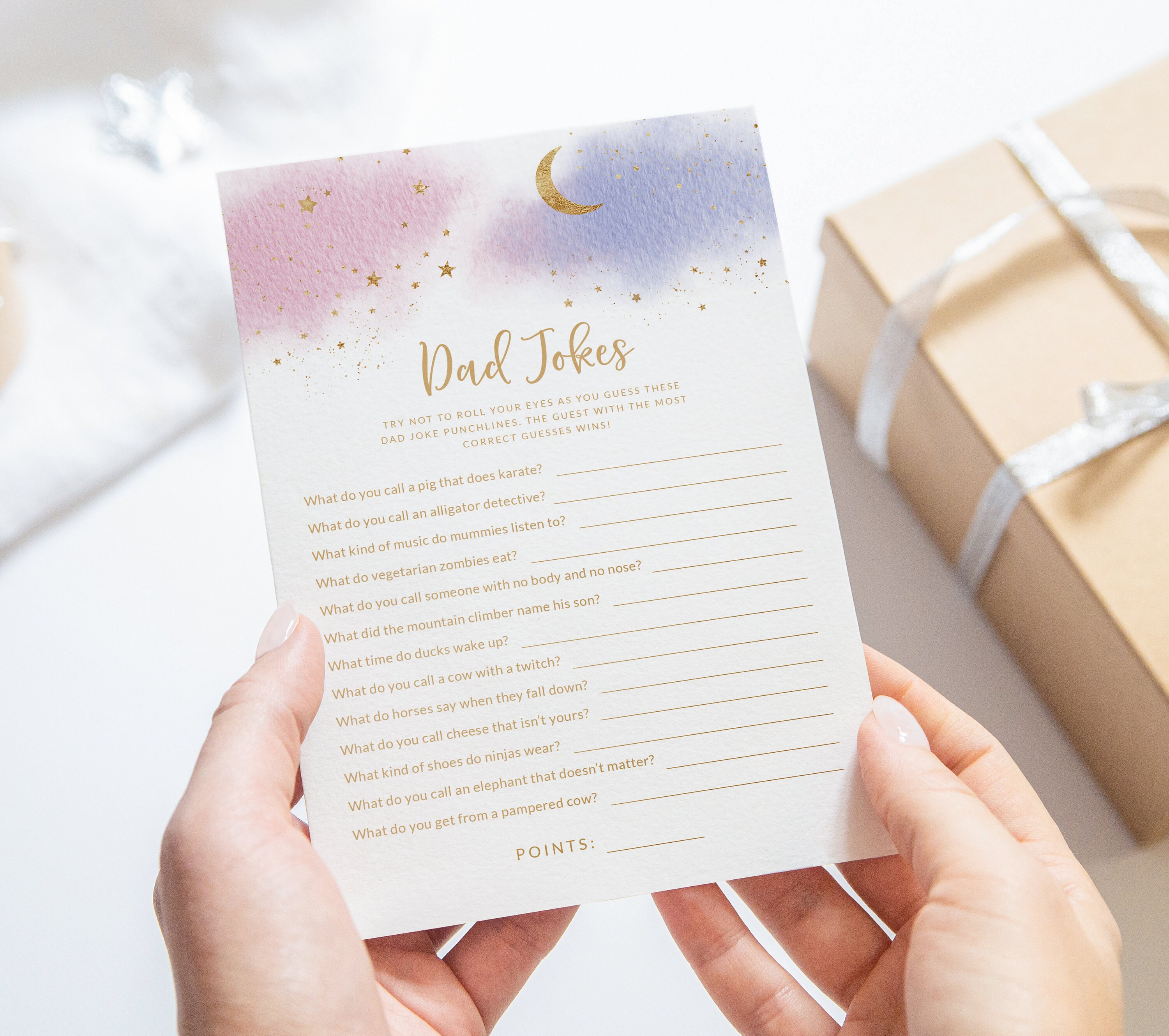 Twinkle Twinkle Little Star Gender Reveal Dad Jokes Baby | Etsy