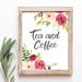 Tea and Coffee Sign Coffee and Tea Sign Coffee Bar Sign - Etsy
